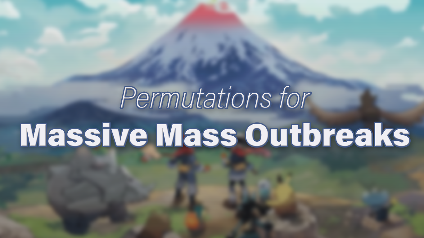 Massive Mass Outbreak Catch and Despawn Permutations - RotomLabs